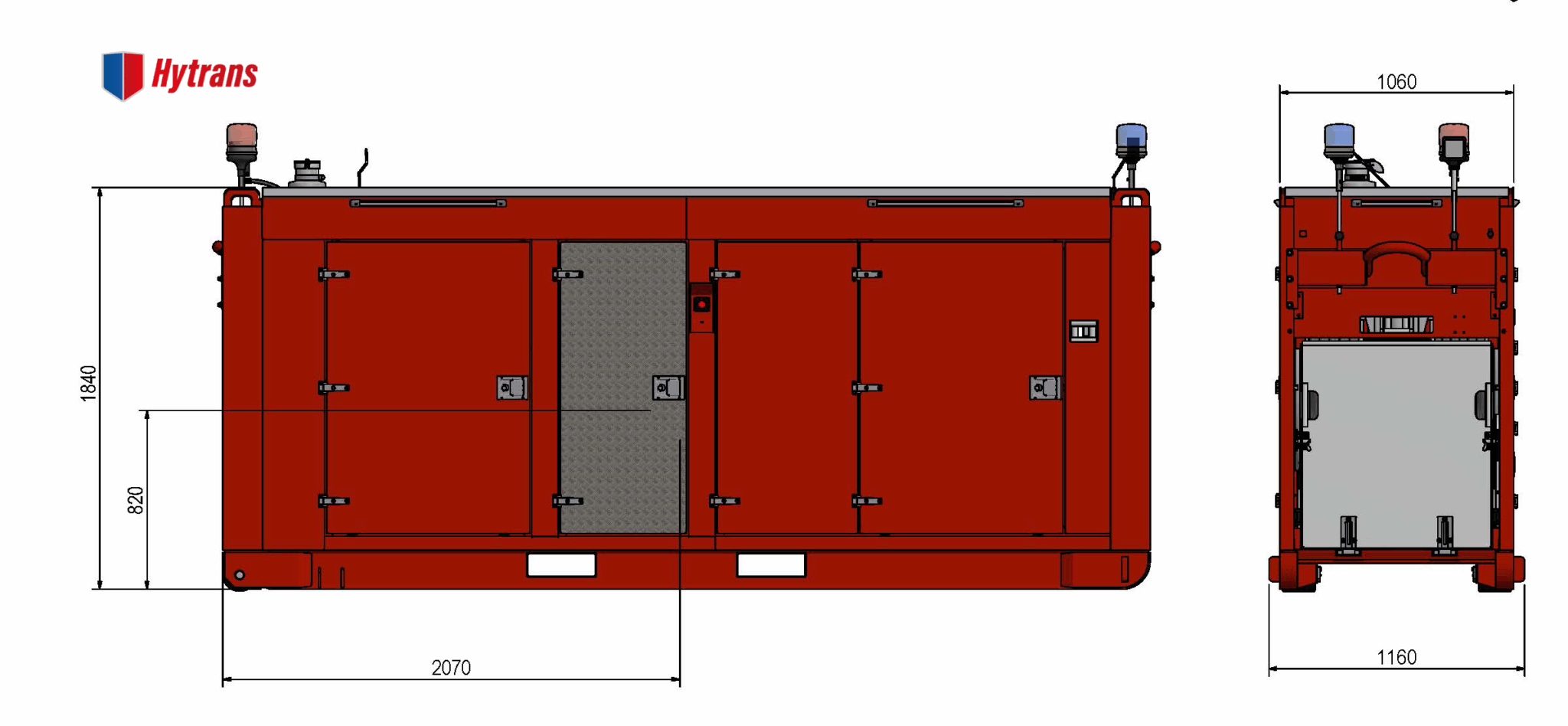 Hytrans | HydroSub 150 | Hydraulically driven mobile pump unit